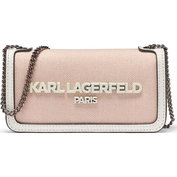 Karl Lagerfeld Paris Kosette Canvas Shoulder - Pink
