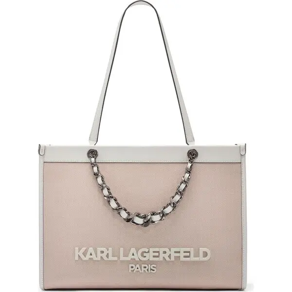 Karl Lagerfeld Paris Savoie Canvas Tote - Light Pink