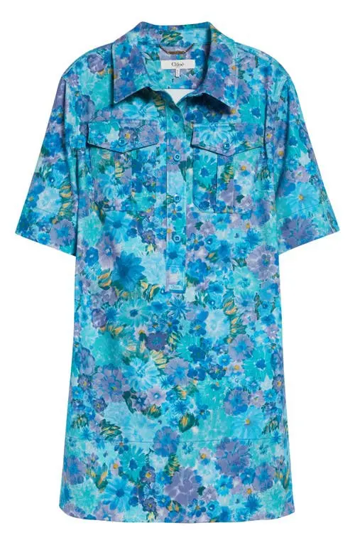 Chloé Daisies Twill Minidress