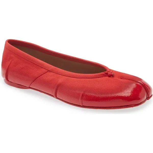 MAISON MARGIELA Tabi Ballet Flat - Red