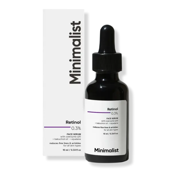 MINIMALIST Retinol 0.3% Anti Aging Face Serum For Beginners - One-color
