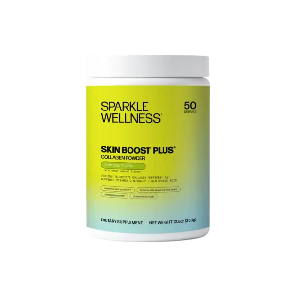 SPARKLE WELLNESS Skin Boost Plus Verisol Bioactive Collagen Peptides Tropical 50 Servings - One-color
