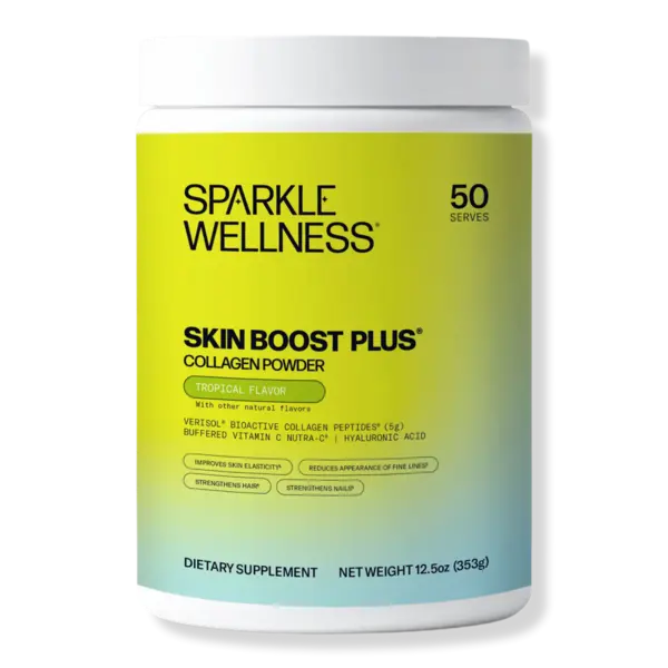 SPARKLE WELLNESS Skin Boost Plus Verisol Bioactive Collagen Peptides Tropical 50 Servings - One-color