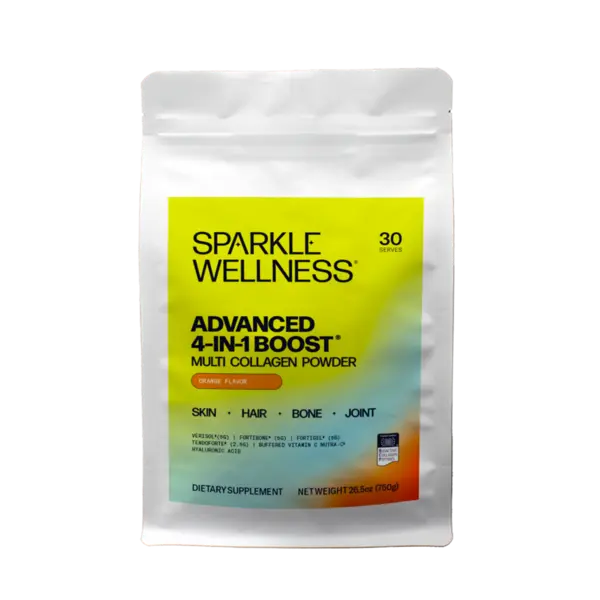 SPARKLE WELLNESS Advanced 4 In 1 Boost Multi Collagen Powder Orange - One-color