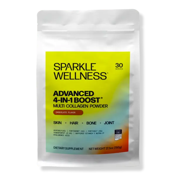SPARKLE WELLNESS Advanced 4 In 1 Boost Multi Collagen Powder Chocolate - One-color