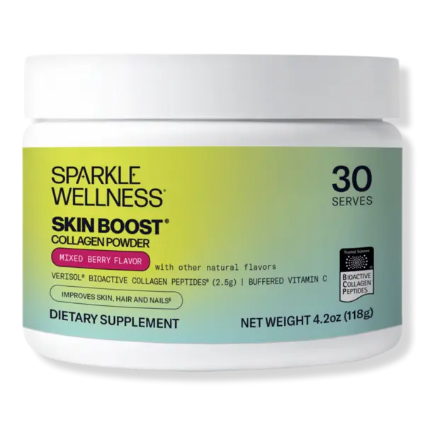 SPARKLE WELLNESS Skin Boost Verisol Bioactive Collagen Peptides Mixed Berry 30 Servings
