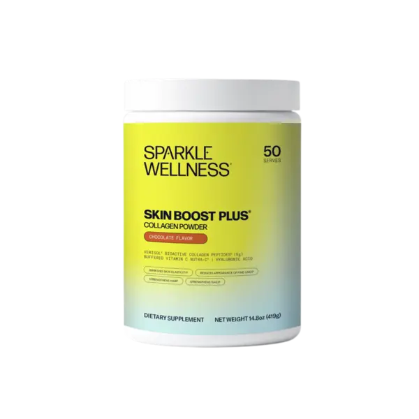 SPARKLE WELLNESS Skin Boost Plus Verisol Bioactive Collagen Peptides Chocolate 50 Servings - One-color