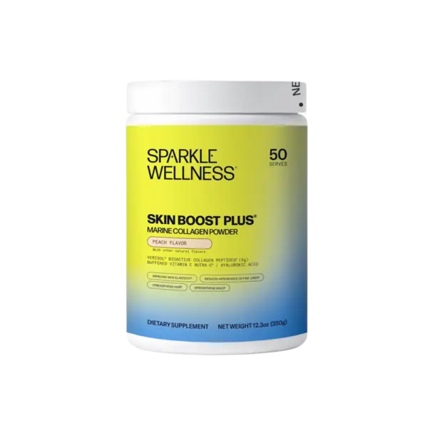 SPARKLE WELLNESS Marine Skin Boost Plus With Verisol Bioactive Collagen Peptides Peach 50 Servings - One-color