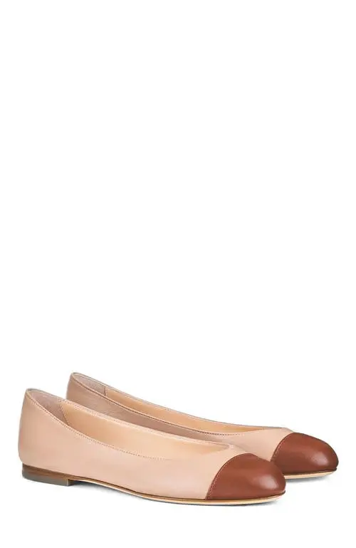 Agl Milly Bicolor Ballet Flat - Biscuit