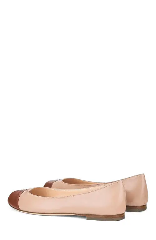 Agl Milly Bicolor Ballet Flat - Biscuit
