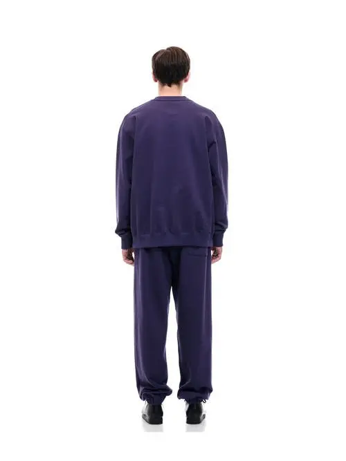 VOWELS Icon Spell Out Crewneck - Navy