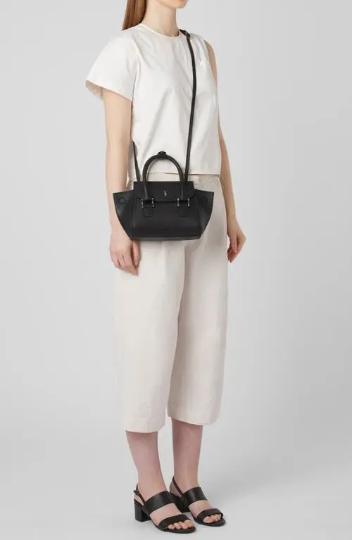 BEHNO Mini Coco Leather Satchel - Black