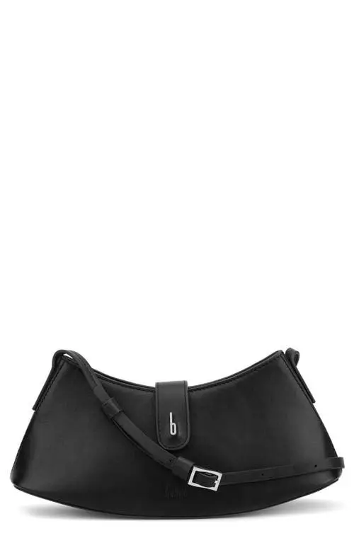 BEHNO Mini Ruth Leather Crossbody Bag - Black