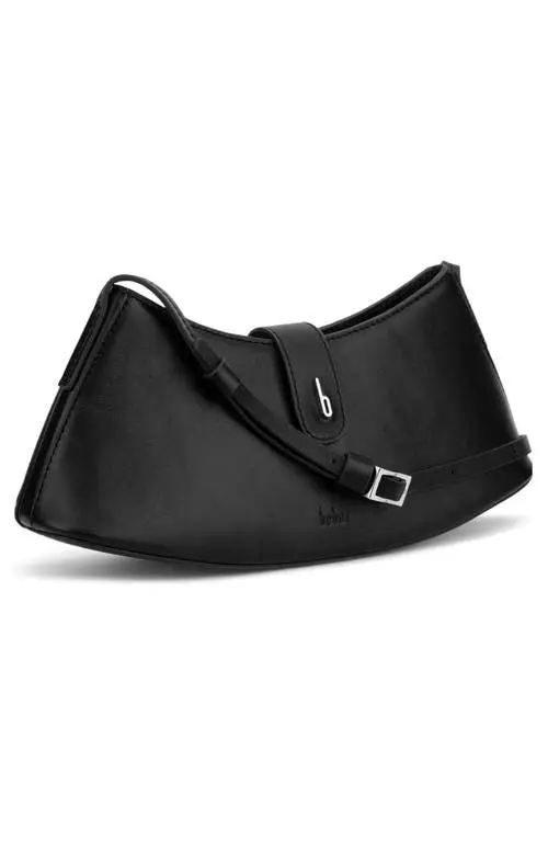 BEHNO Mini Ruth Leather Crossbody Bag - Black