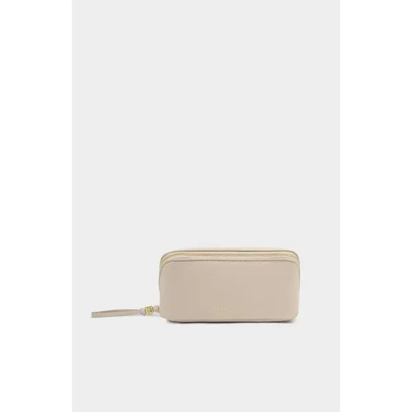 KATIE LOXTON Fold-out Mirror Make Up Bag - Oyster
