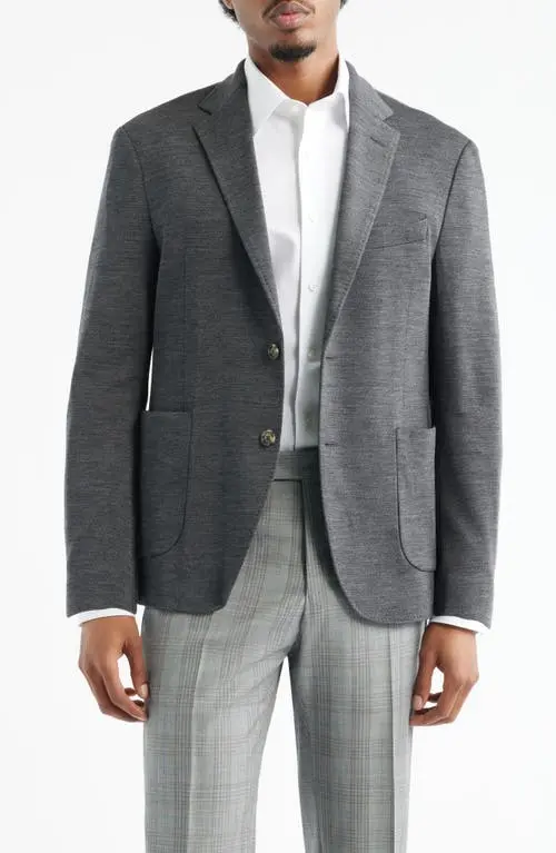 Zanella Treviso Wool & Silk Sport Coat - Charcoal
