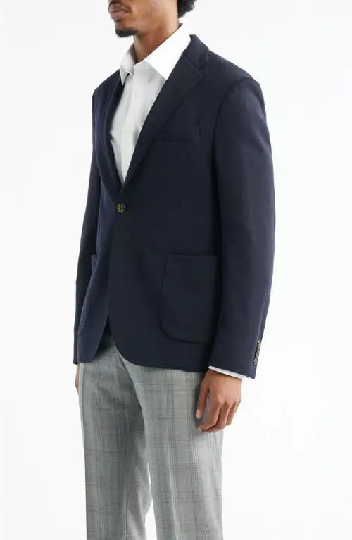 Zanella Treviso Wool & Silk Sport Coat - Navy