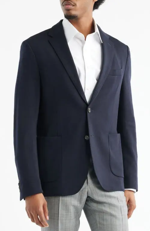 Zanella Treviso Wool & Silk Sport Coat - Navy