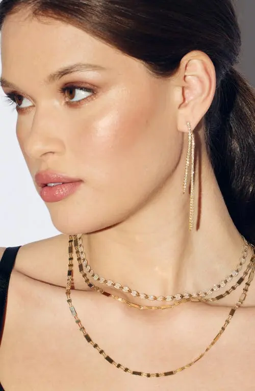 Lana Jewelry 14k Diamond Linear Drop Earrings