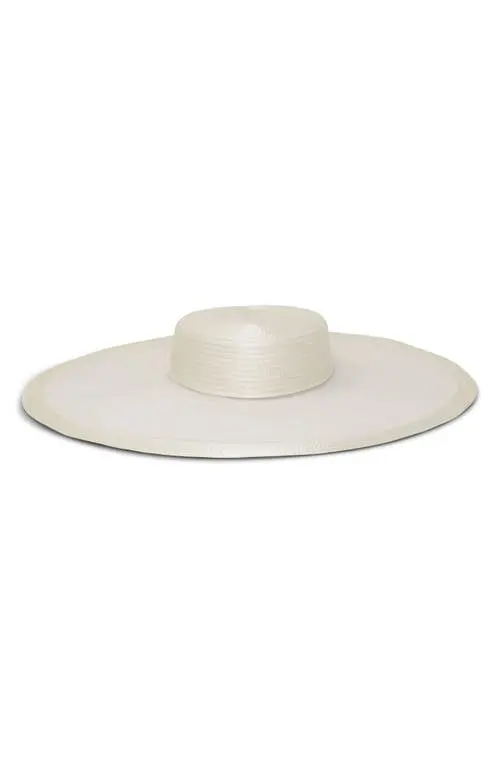 GIGI BURRIS MILLINERY Walton Boater Hat - Ivory