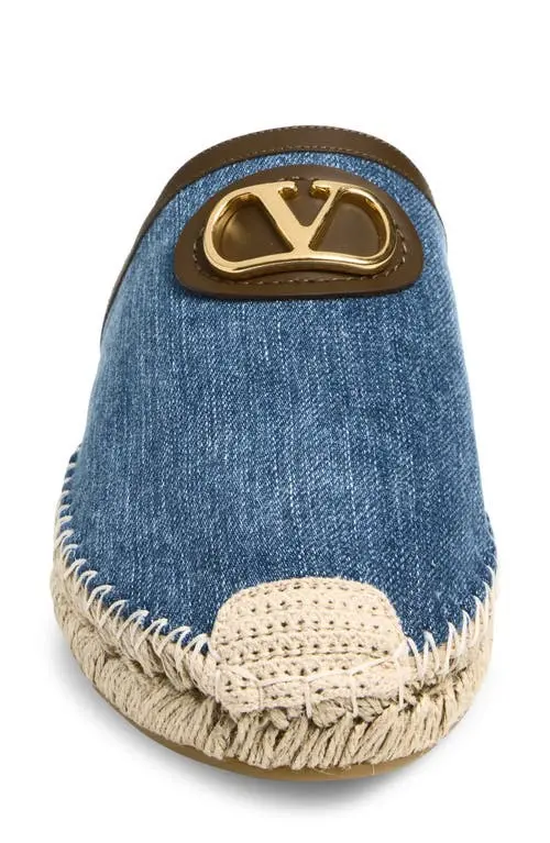 Valentino Garavani Vlogo Espadrille Mule - Denim