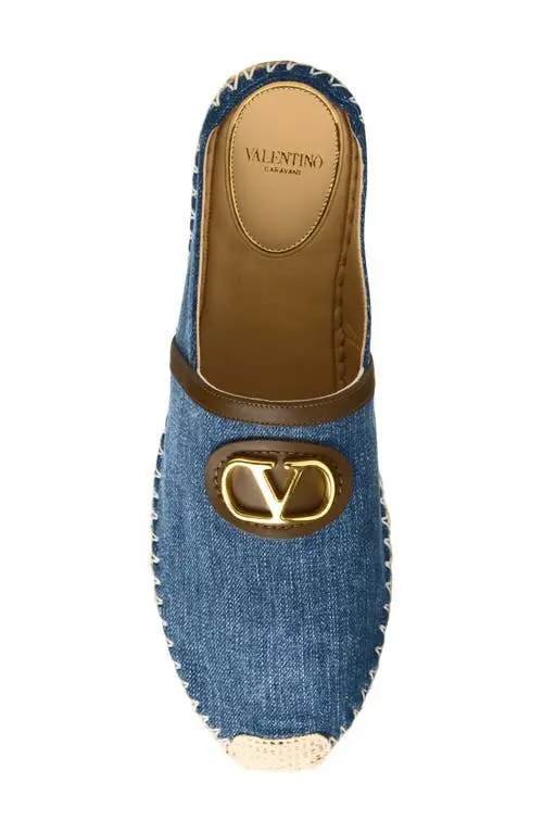 Valentino Garavani Vlogo Espadrille Mule - Denim