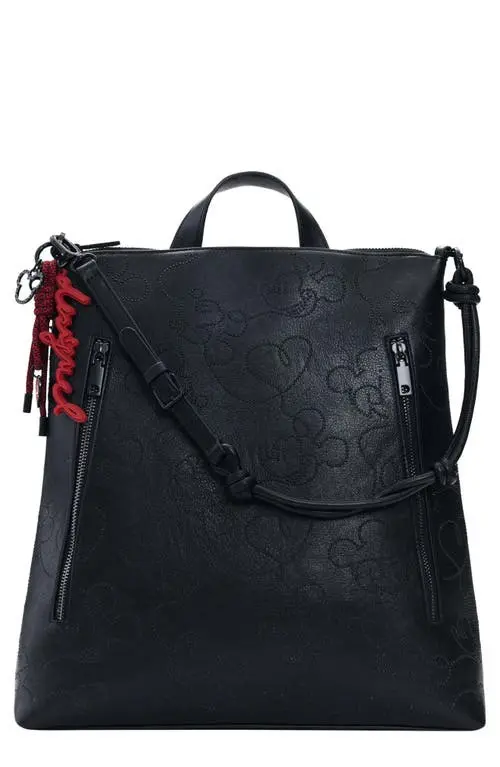 Desigual Disney Mickey Mouse Faux Leather Backpack
