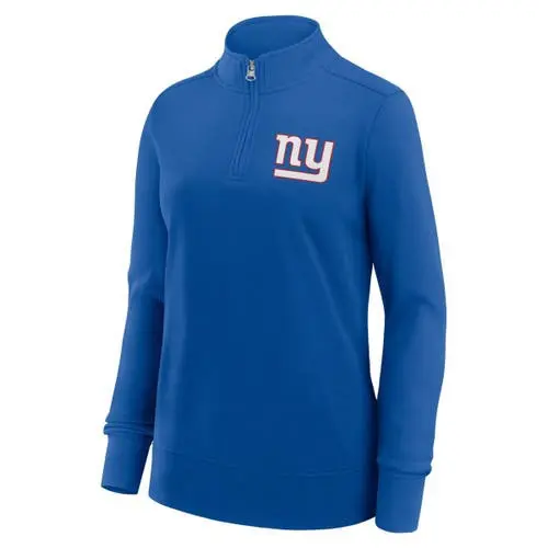 LOGO ATHLETIC New York Giants Velocity Quarter-zip Jacket