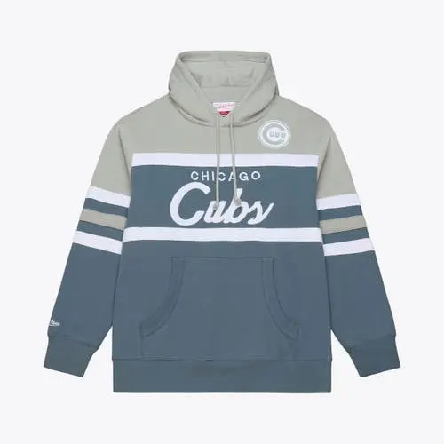 Mitchell & Ness Chicago Cubs Cooperstown Collection Thunderstorm Head Coach Hoodie