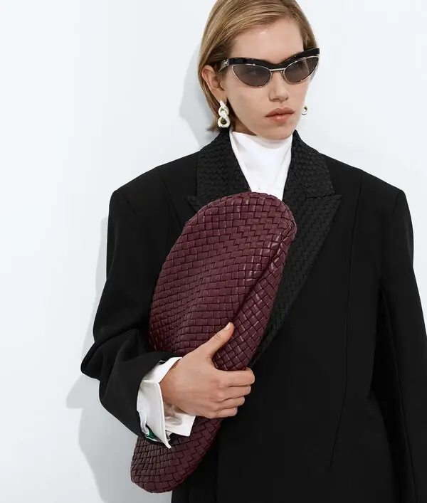 Bottega Veneta Duo Angle Cat Eye Sunglasses - Black/grey