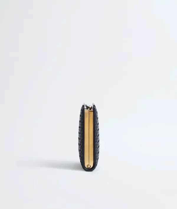 Bottega Veneta Intrecciato Nappa Leather Agenda Clutch - Midnight
