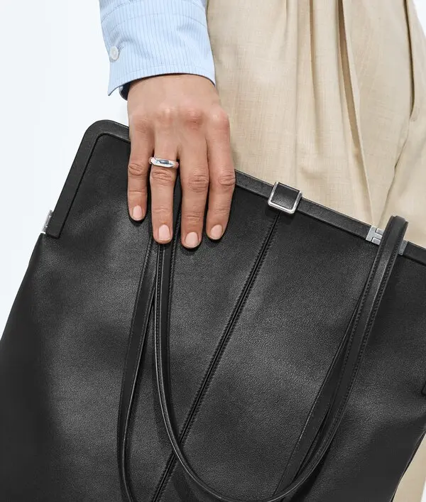 Bottega Veneta Sterling Chain Ring