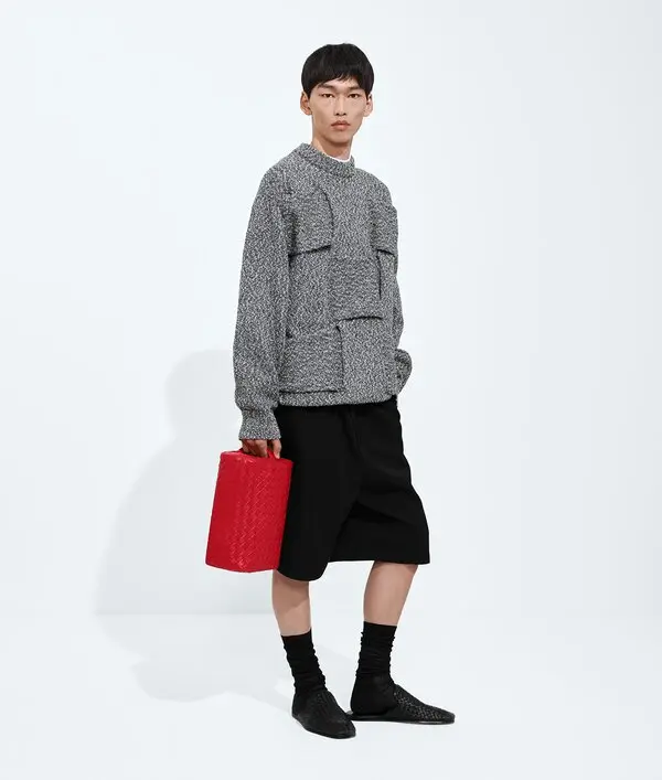 Bottega Veneta Small Cubo Padded Intrecciato Leather Pouch