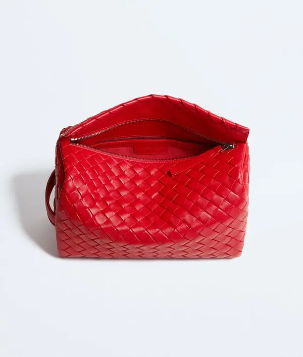 Bottega Veneta Small Cubo Padded Intrecciato Leather Pouch