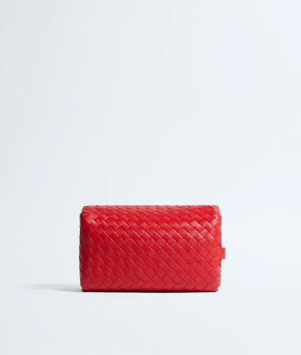 Bottega Veneta Small Cubo Padded Intrecciato Leather Pouch