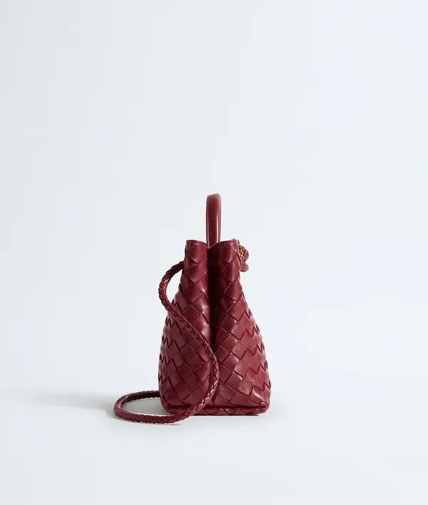 Bottega Veneta Small Andiamo Top Handle Bag - Lava Red