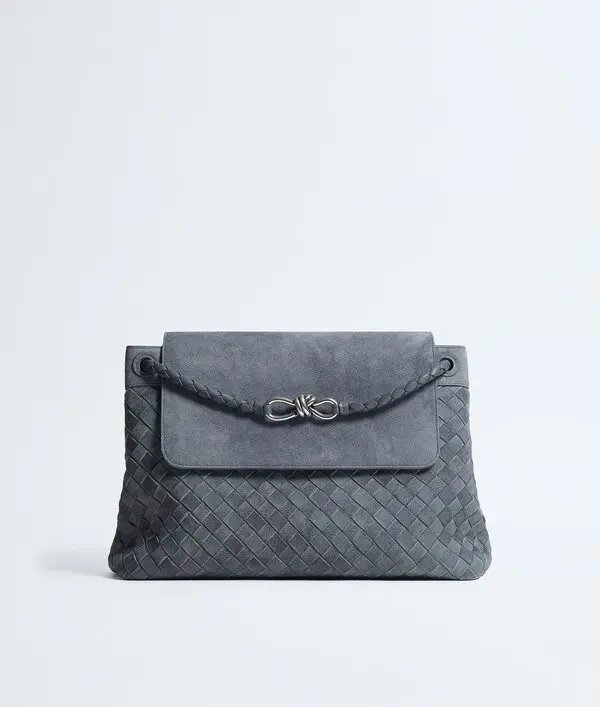 Bottega Veneta Andiamo Messenger - Cloudy Indigo/gravel