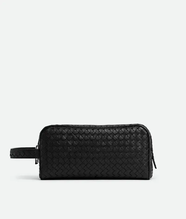 Bottega Veneta Intrecciato Piccolo Travel Pouch - Black