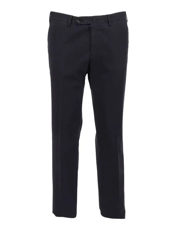 PT TORINO Slim Flat Front Trousers - Blu