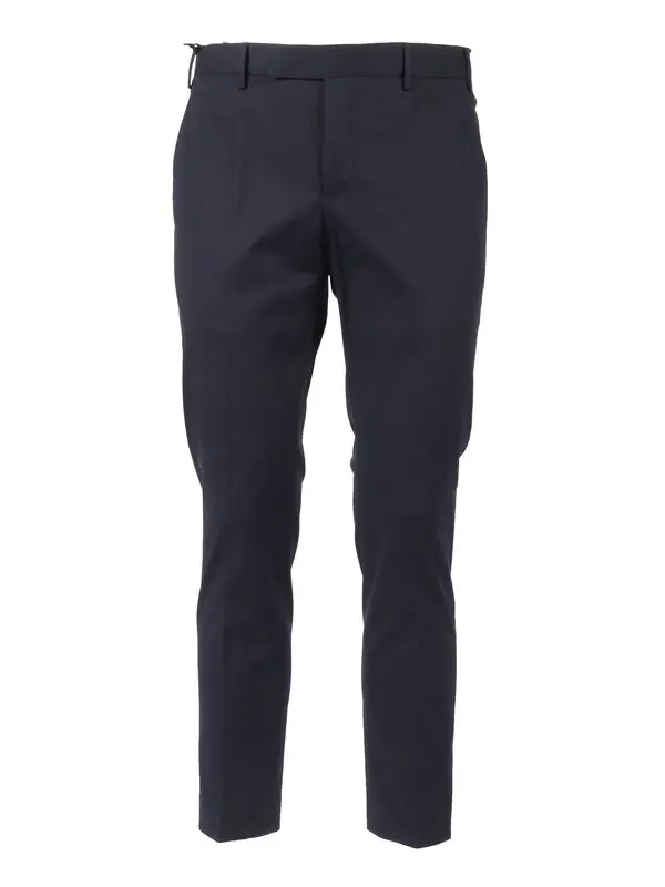 PT TORINO Flat Front Trousers - Blu