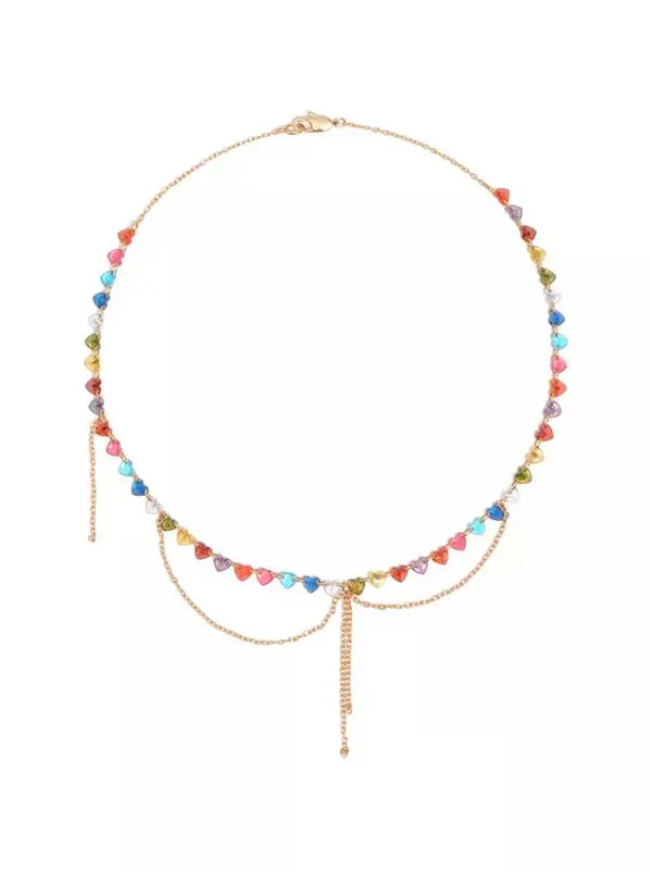 Bimba Y Lola Heart-crystals Necklace - Gold