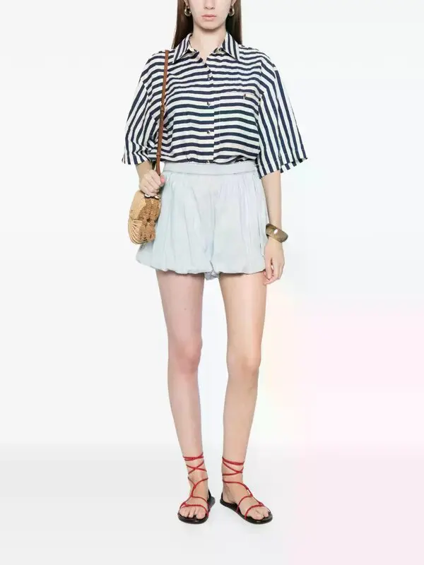Maje Pleated Balloon Shorts