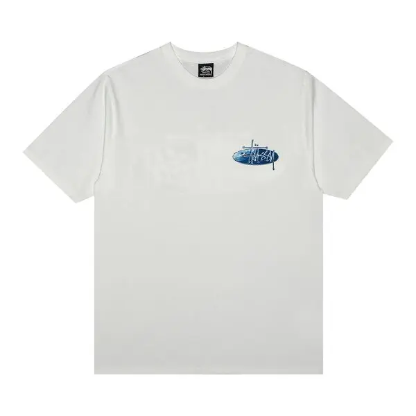 StÜssy Wave Oval Tee - White