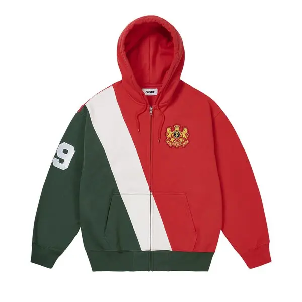 PALACE Established Zip Hood - Red