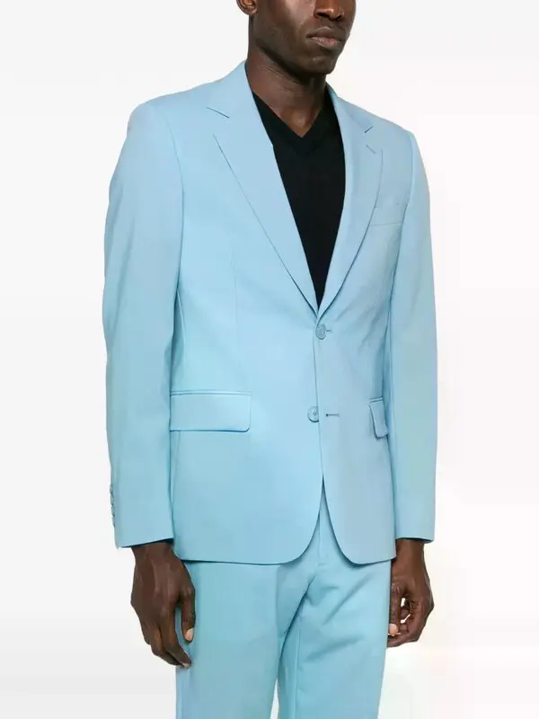 Sandro Wool Suit Jacket - Blue