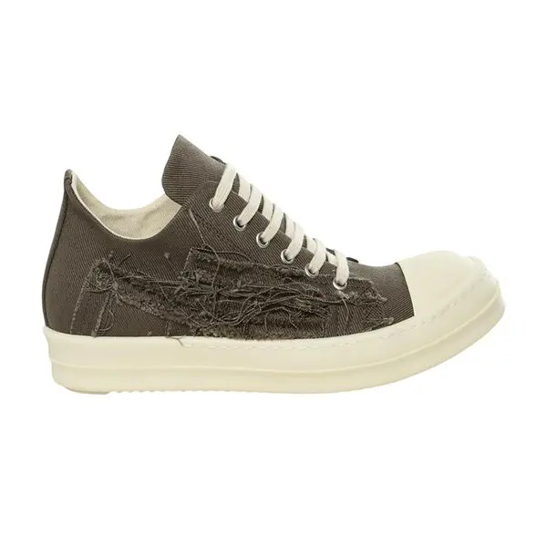 Rick Owens Scarpe Denim Low Sneakers - Grey