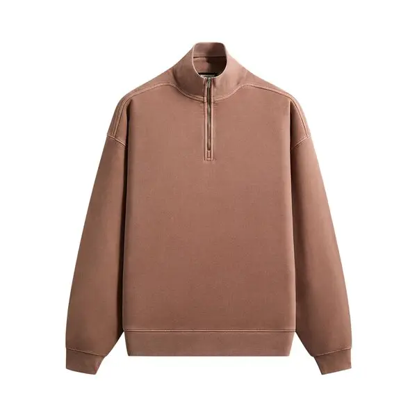 Kith 101 Sueded Fleece Nelson Quarter Zip - Red