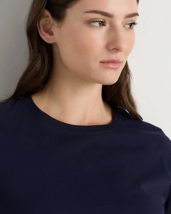 Quince Long Sleeve Swing T-shirt - Deep Navy