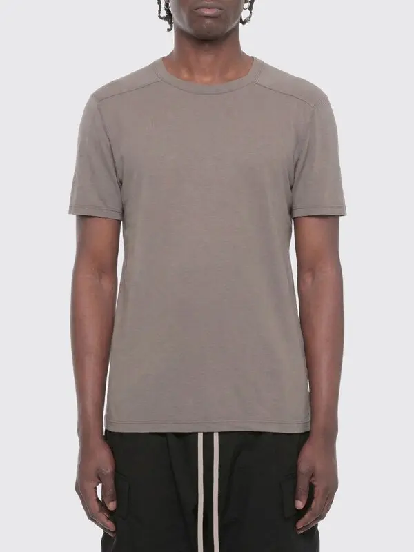 Rick Owens Silk Blend T-shirt - Grey