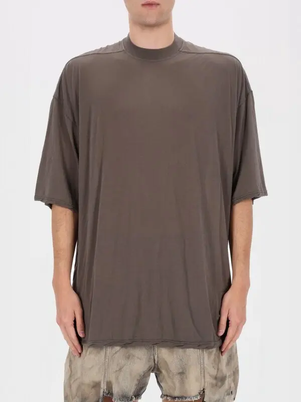 Rick Owens Cotton Oversized T-shirt - Brown
